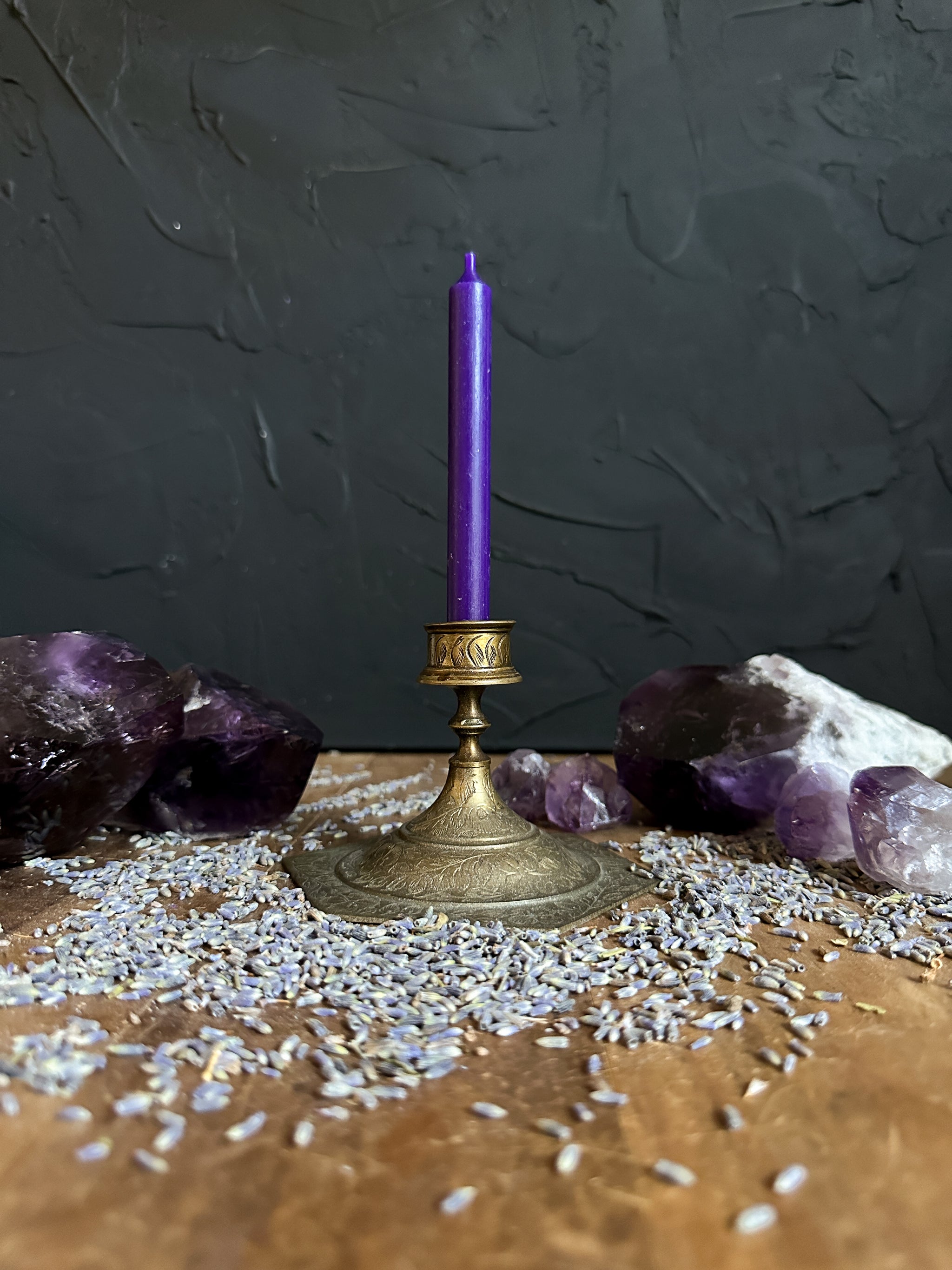 Lavender Spell Candles - 5" Chime Candles – The Stone Maidens